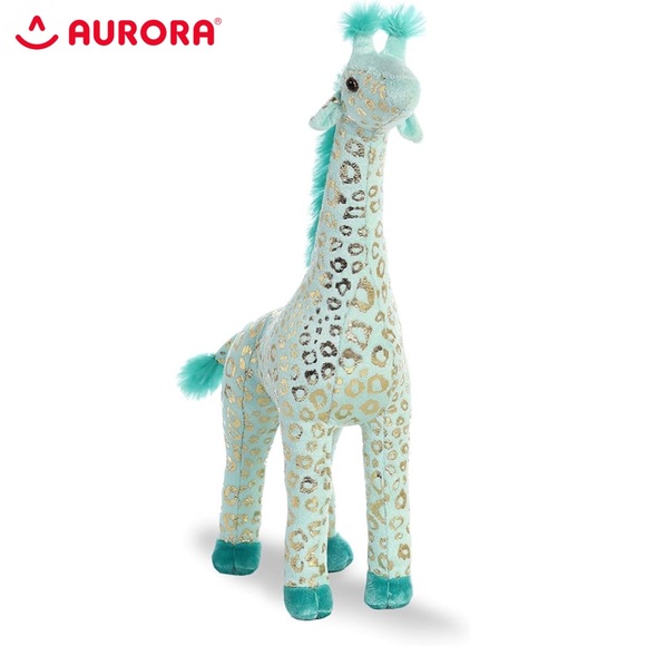 Aurora | Toys | Aurora World Safari Collection Plush Aquamarine Giraffe ...